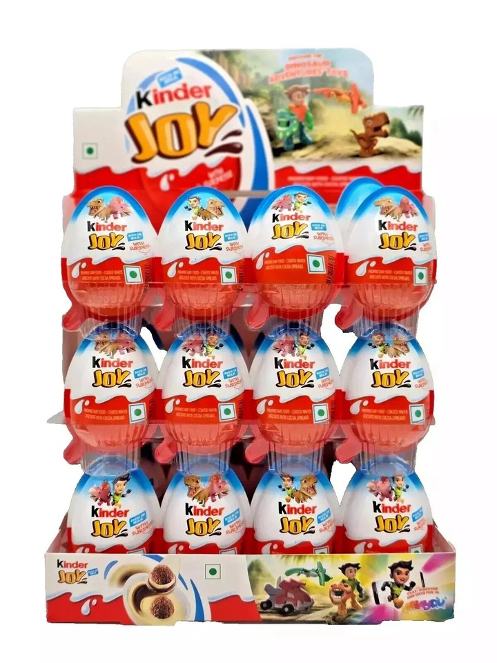Kinder Joy GIRLS/BOYS MIX 20gx 12 Eggs, Come Loose, No Display Box ...