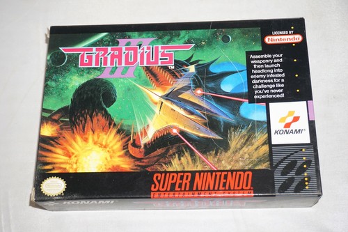 Gradius III 3 (Super Nintendo SNES) Complete in Box CIB | eBay