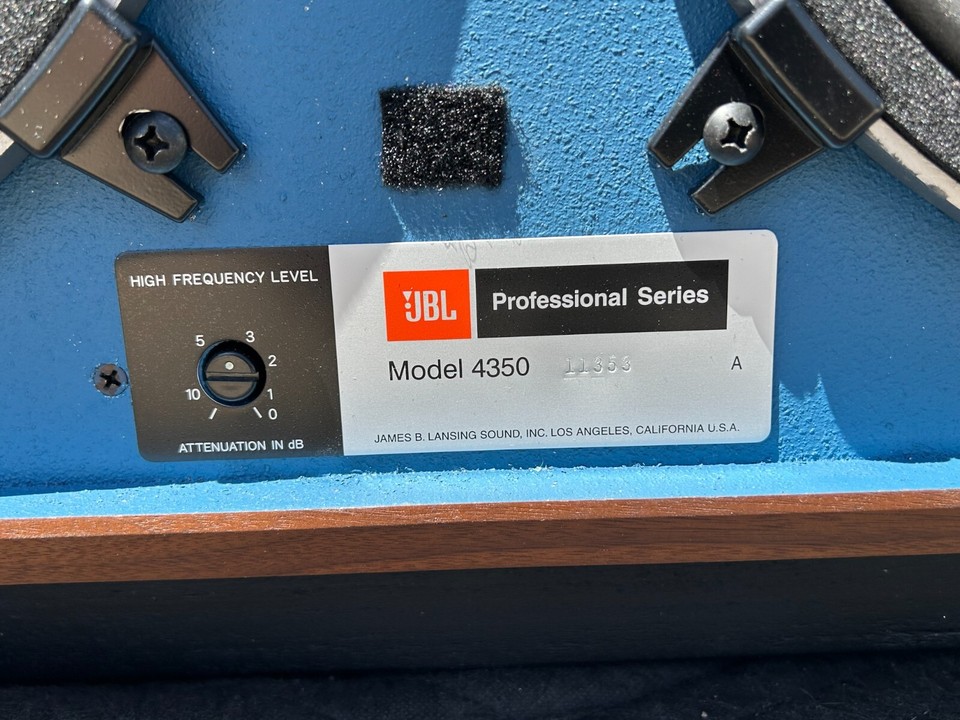 Vintage JBL 4350 4-Way Studio Monitors 100% Restored, Mint, & Beautiful ...