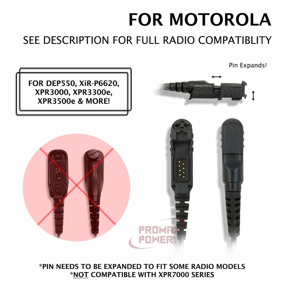 Professional Noise Cancelling Dual Muff Racing Headset for Motorola ...