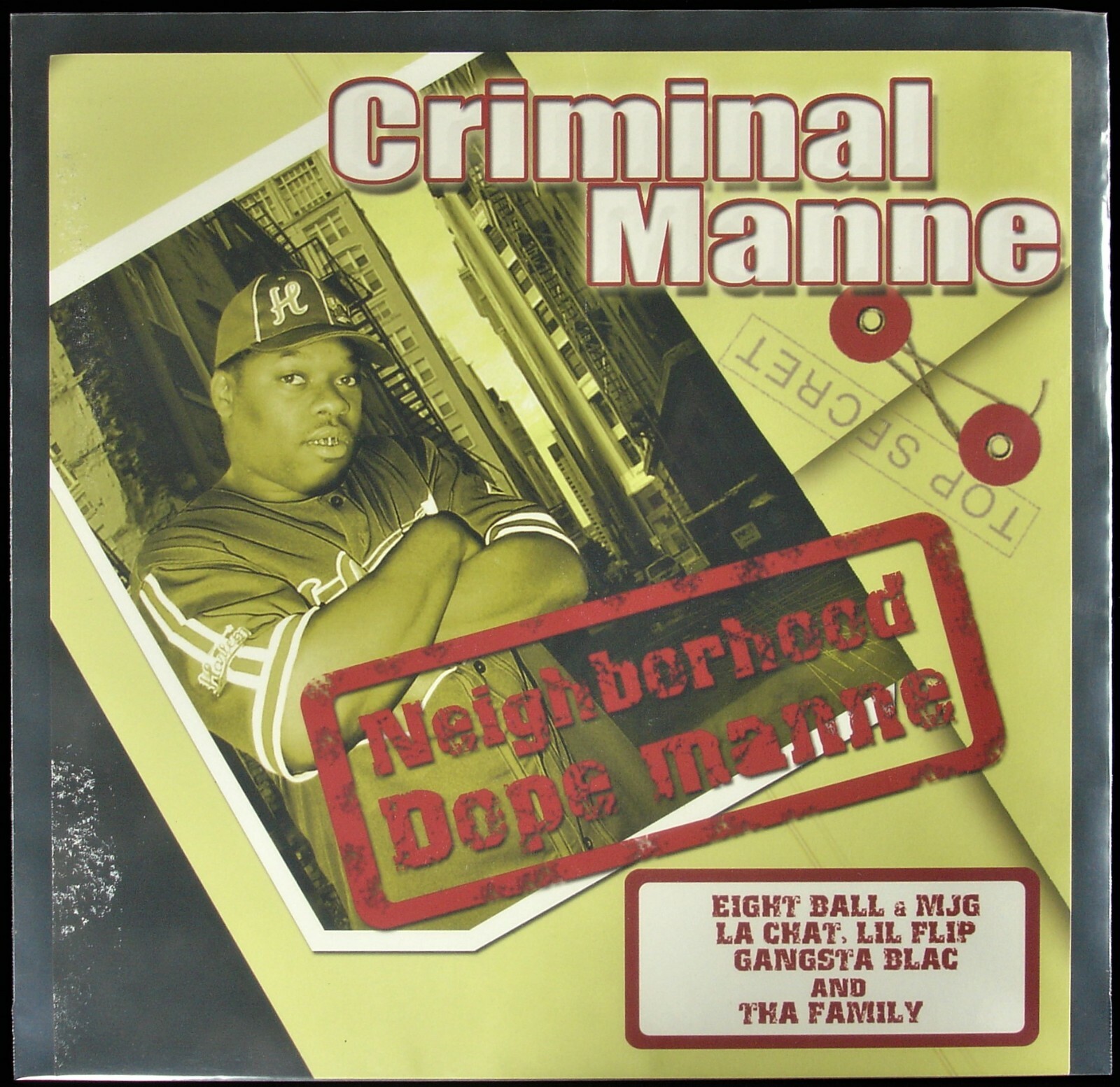 CRIMINAL MANNE "NEIGHBORHOOD DOPE MANNE" PROMO POSTER/FLAT 2-SIDED ...