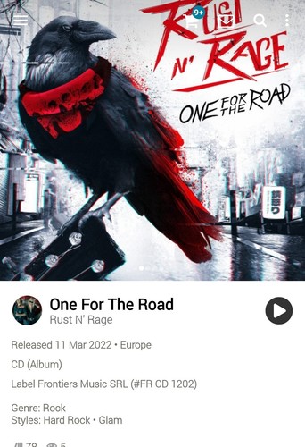 Rust N' Rage ~ One for the Road CD 2022 Hi-Tech AOR Melodic Rock One ...