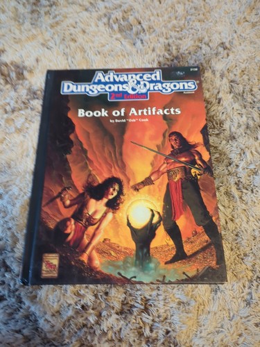 2e Book of Artifacts Advanced Dungeons Dragons AD&D 2nd Edition | eBay