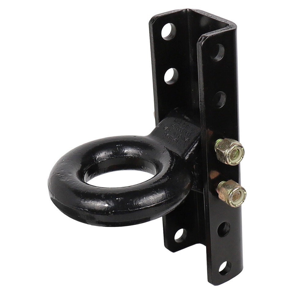 5-Position Adjustable Pintle Hitch with 3" Lunette Ring Coupler for ...