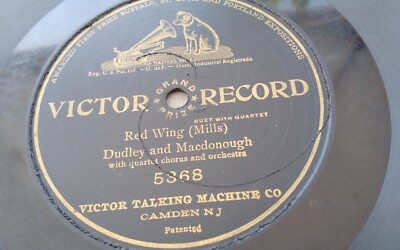 Dudley and Macdonough 78rpm Single 10-inch Victor Records #5368 Red ...