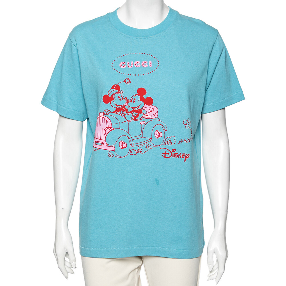 Gucci x Disney Blue Cotton printed Short Sleeve T-Shirt M | eBay Gucci x Disney Blue Cotton printed Short Sleeve T-Shirt M | eBay
