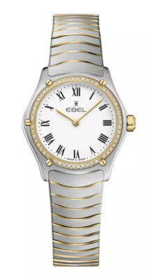 Ebel Women's 18k Two Tone Sport Classic Wristwatch With Diamond Bezel ...