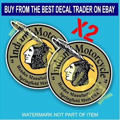 VINTAGE INDIAN Decal Sticker Vintage Retro Garage Bobber Race Drag Euro ...
