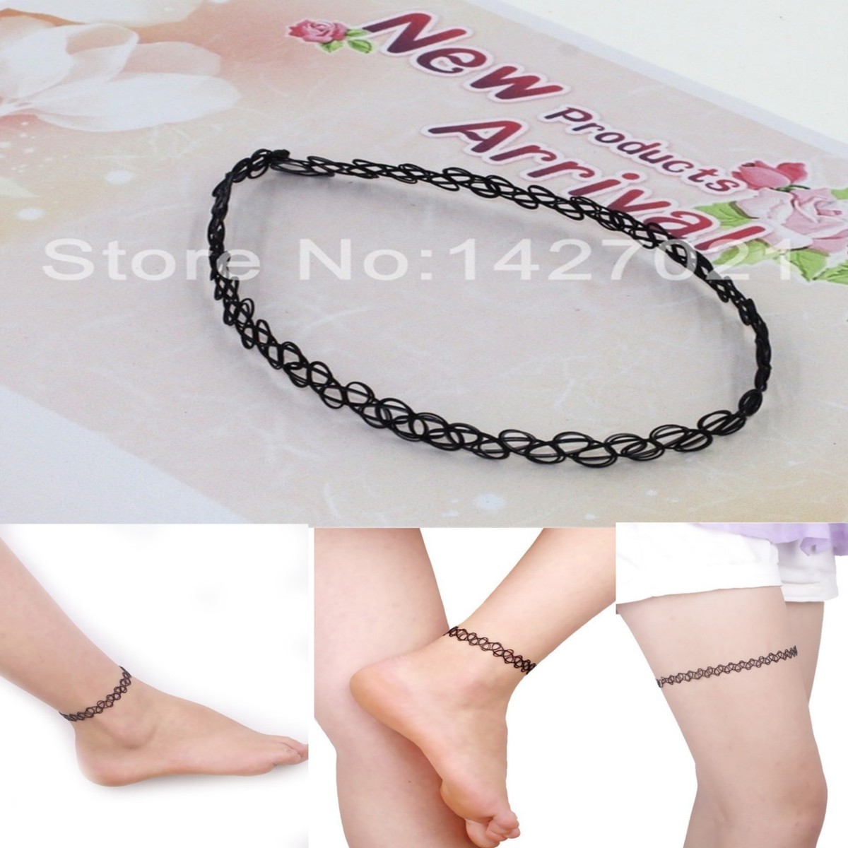 Ankle Bracelet Chain Tattoos