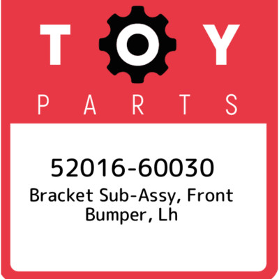 52016-60030 Toyota Bracket sub-assy, front bumper, lh 5201660030, New ...