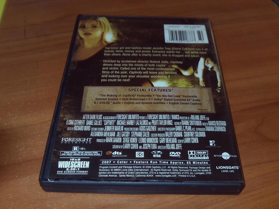 Captivity (DVD, Widescreen 2007) 31398218777| eBay