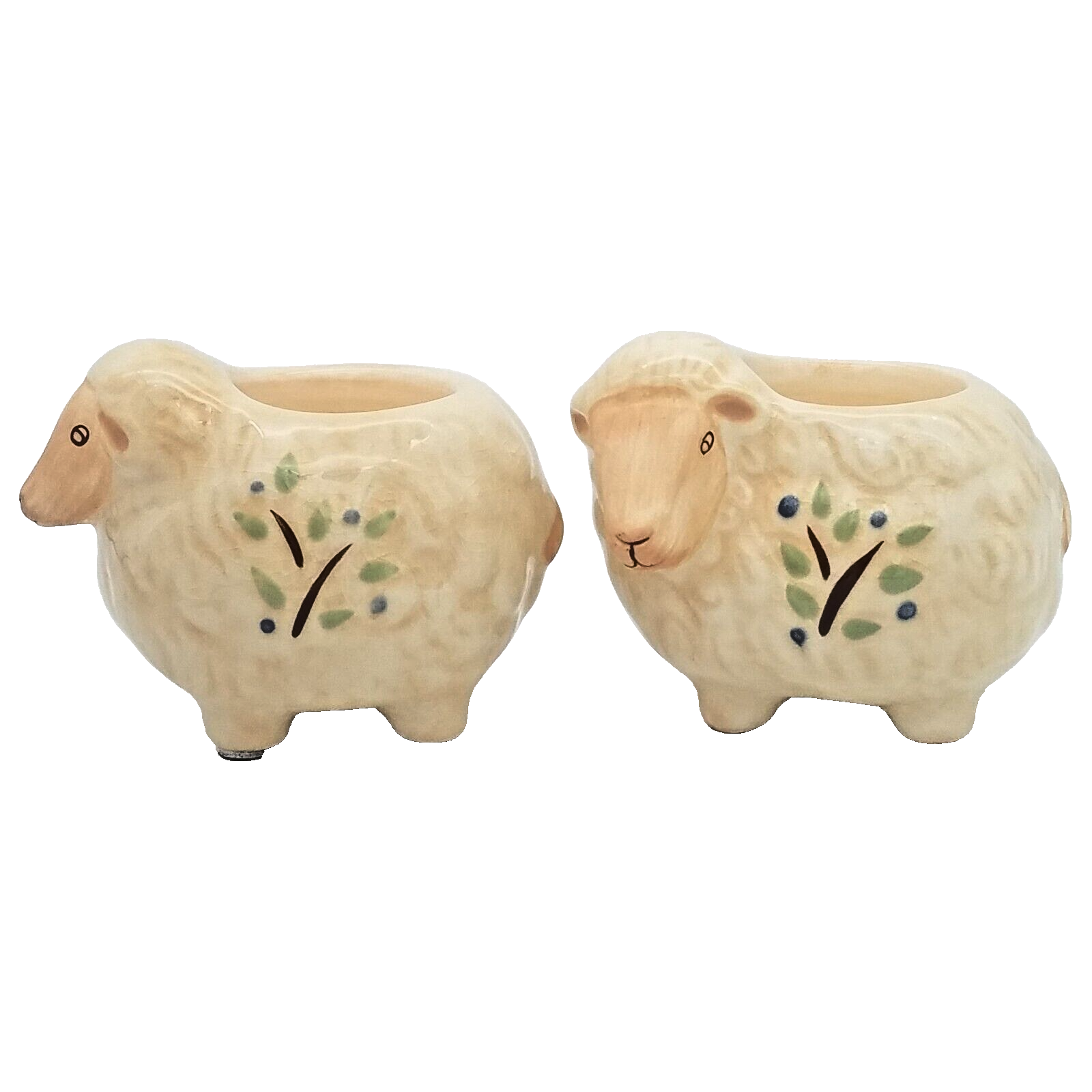 PartyLite Sheep Candle Holders Country Comfort Tea Light Lamb Ceramic ...