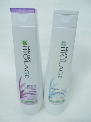 MATRIX BIOLAGE HYDRASOURCE SHAMPOO & DETANGLING SOLUTION 13.5 oz ...