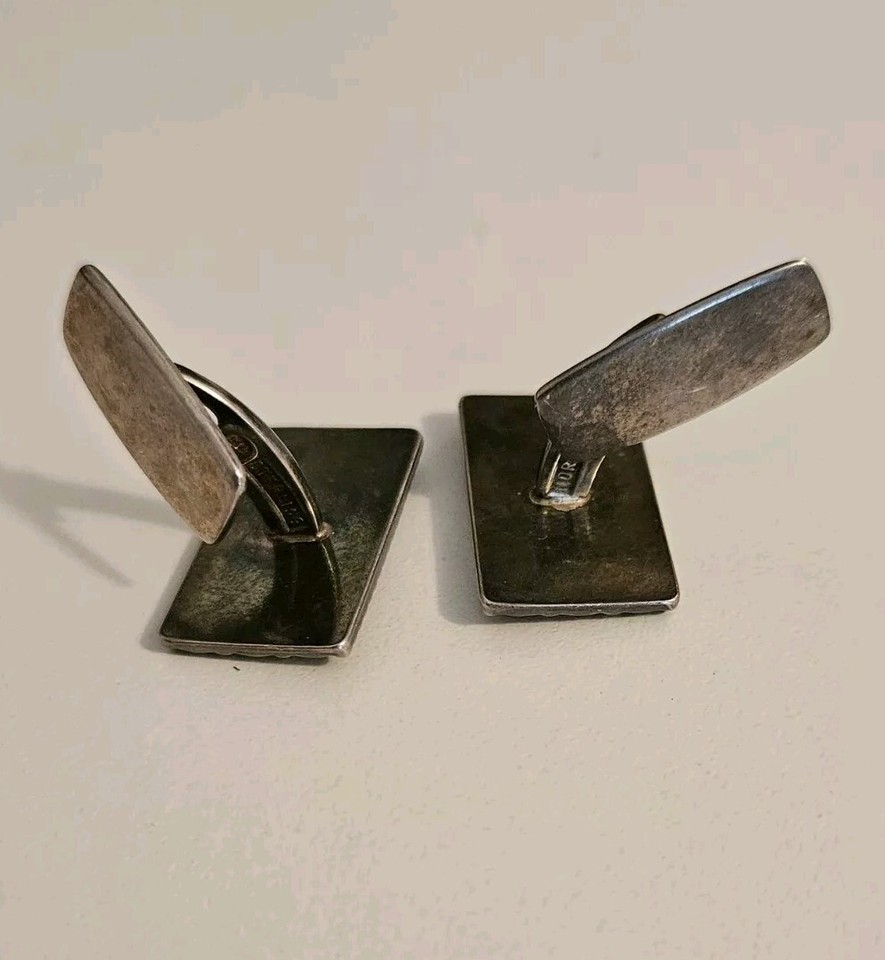 David Andersen 925 sterling silver cuff links Saga Viking Norway ...