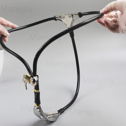 Stainless Steel Female Chastity Belt Pants Adjustable Device Plugs Cage ...