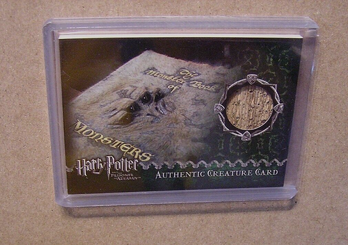 Harry Potter-Screen Used-Relic-Cinema-Prop Card-The Monster Book of ...