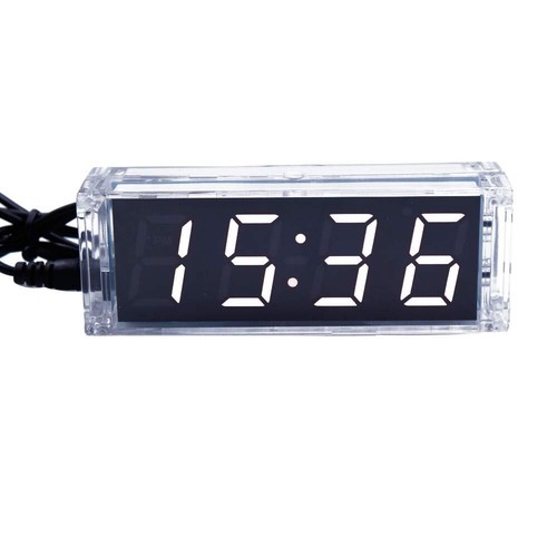 1PCS Colorful Digital Clock Kits LED Talking Clock DIY kit Component ...