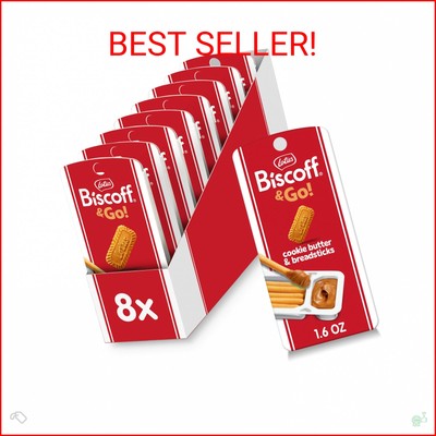 Lotus Biscoff & GO, Cookie Butter and Breadsticks Snack Pack, non GMO ...