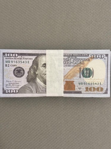 Fake US $100 Bills Set of 100 for Film, Photo Props, Replica Money | eBay