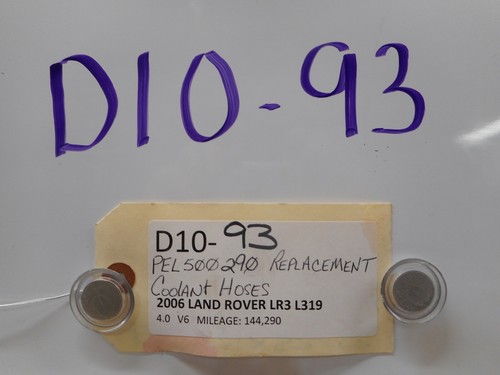 2006 LAND ROVER LR3 REPLACEMENT COOLANT HOSES PEL500290 | eBay