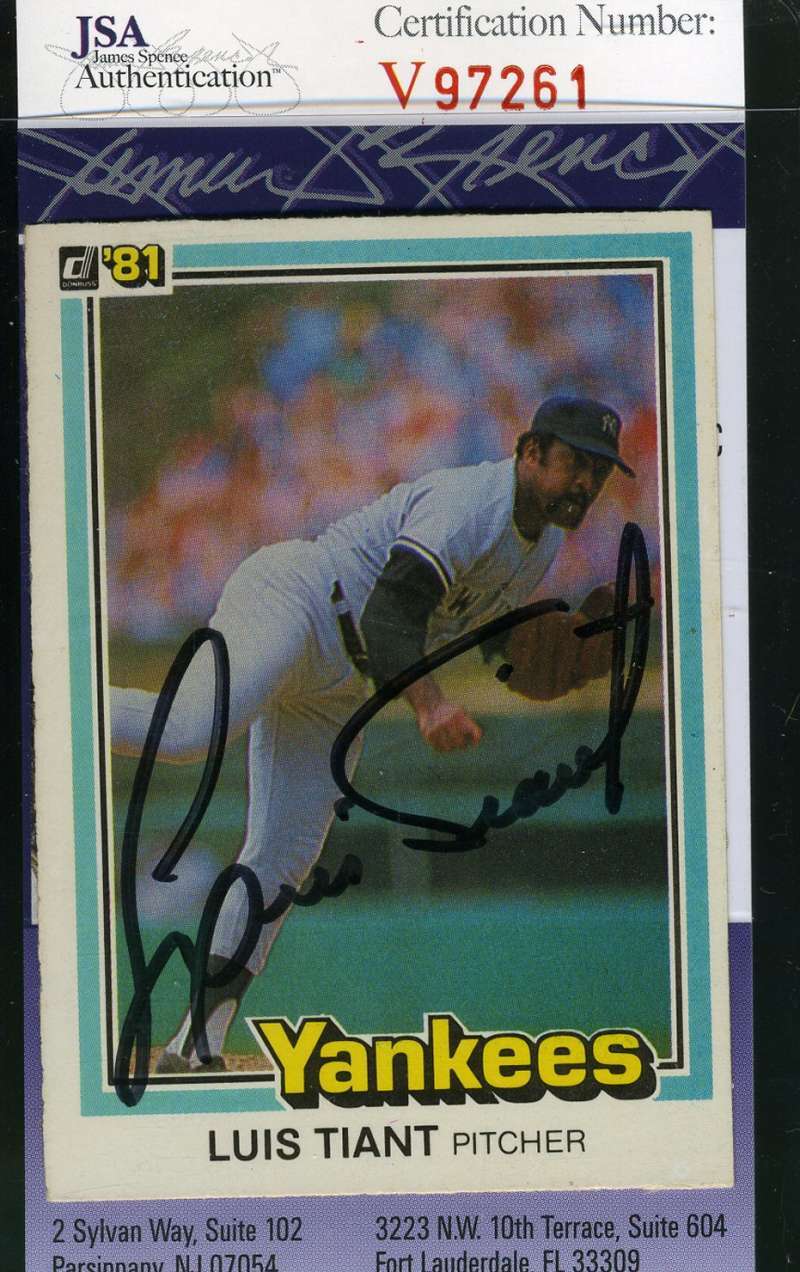 Luis Tiant Autographed Memorabilia | Signed Photo, Jersey, Collectibles ...