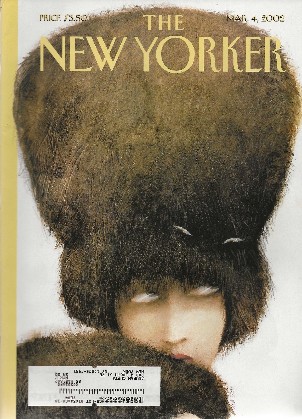 The New Yorker March 4, 2002 Ana Juan Cover, Complete Magazine | eBay