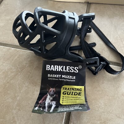 BARKLESS Dog Muzzle Basket Muzzle for Biting Chewing and Scavenging ...