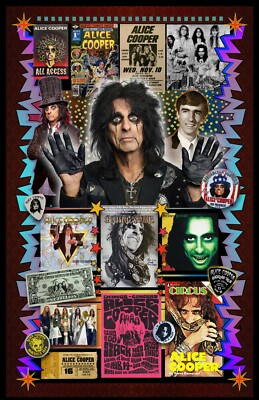 Alice Cooper Fan Tribute poster - 11x17" - Vivid Colors! | eBay