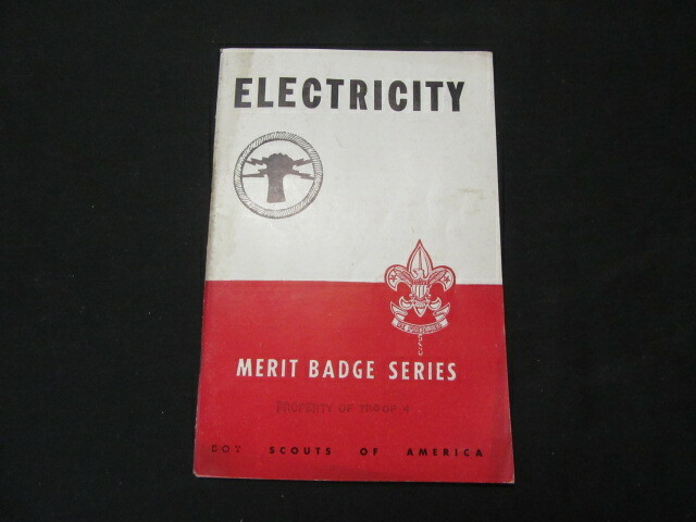 Electricity Merit Badge Pamphlet, Sept. 1951 Printing | eBay