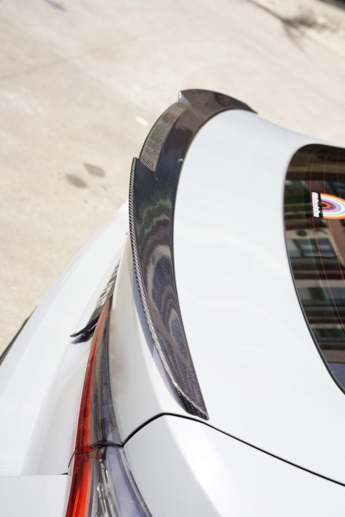 For BMW I4 G26 430i 440i 2021-2025 Real Carbon Fiber Rear Trunk Spoiler ...