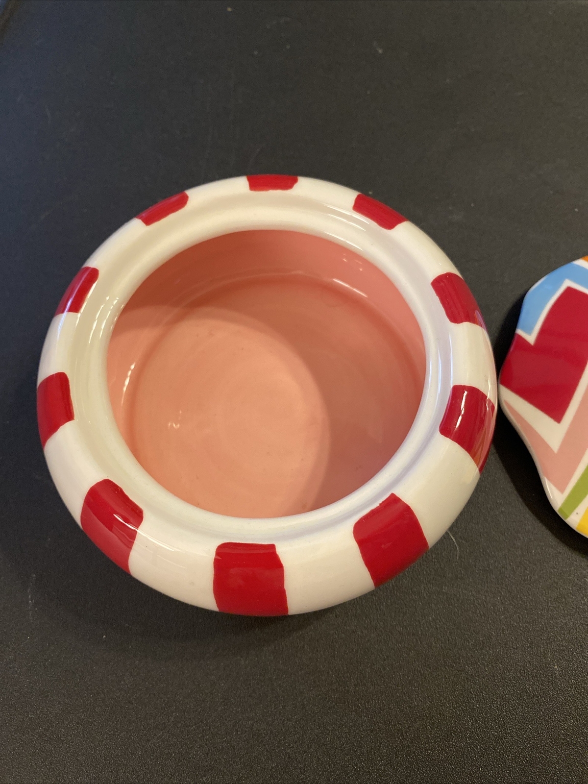 COTON COLORS TRINKET CANDY TRINKET DISH INITIAL MONOGRAM LETTER S EUC ...