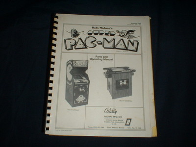 SUPER PAC MAN w/SCHEMATICS-Bally Midway ORIG. Manual-L@@K! | eBay