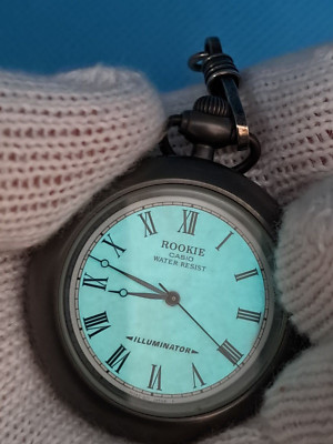 HYPER RARE VINTAGE CASIO NON DIGITAL WATCH ROOKIE POCKET ILLUMINATOR ...