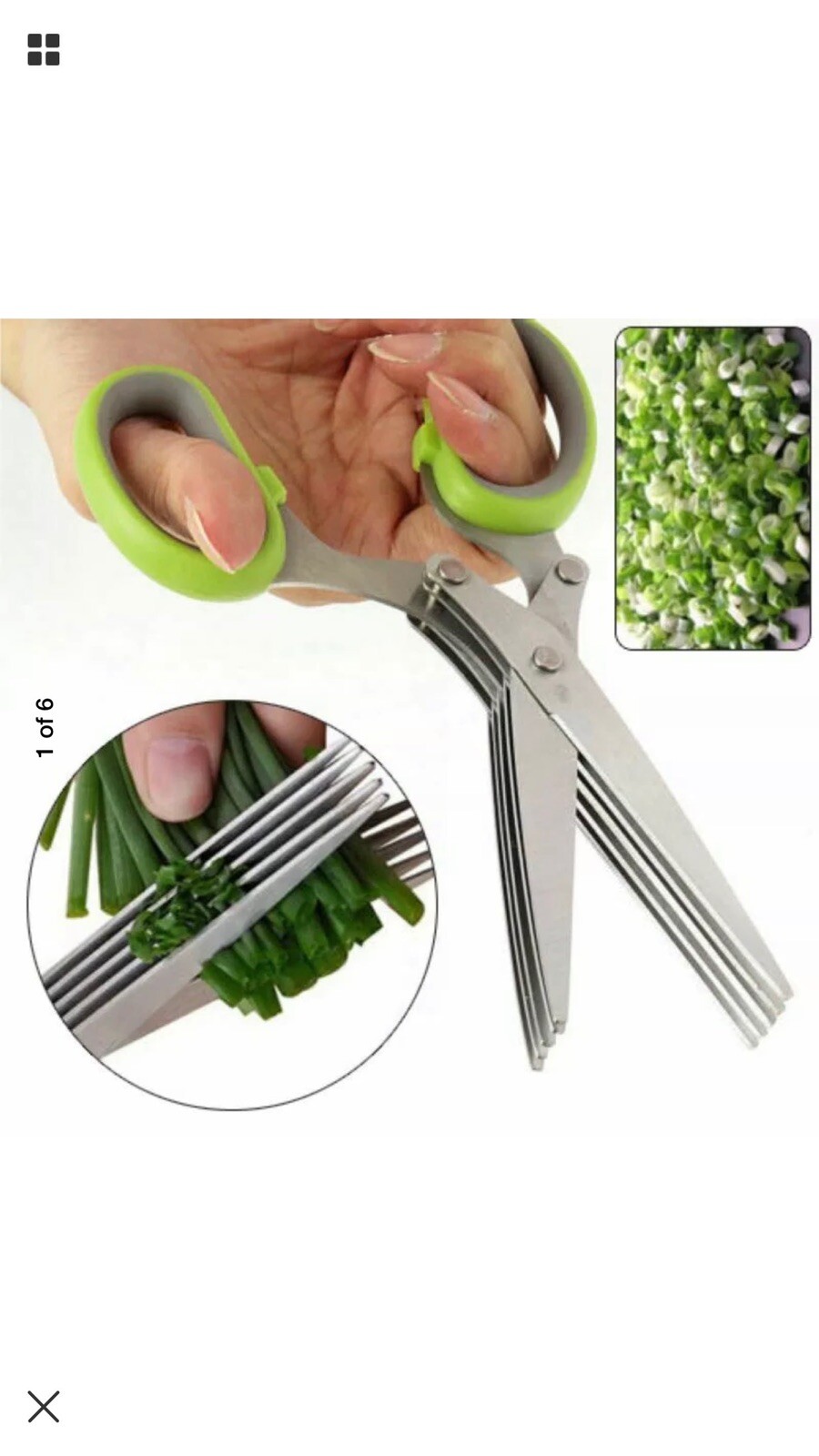 Herb Choppers Multi Purpose Shears 5 Blade Cutter Stripper Gadget | eBay