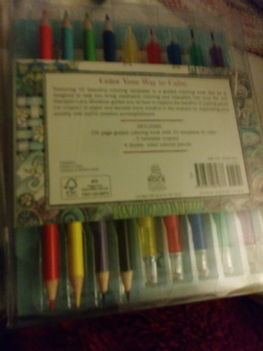 Portable Color Me Stress-Free Coloring Kit : Includes Book, Colored ...