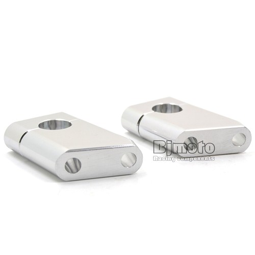 For Motorcycle Dirt Bike 2x 7/8" 22 mm Handlebar Bar Mount Clamp Riser ...