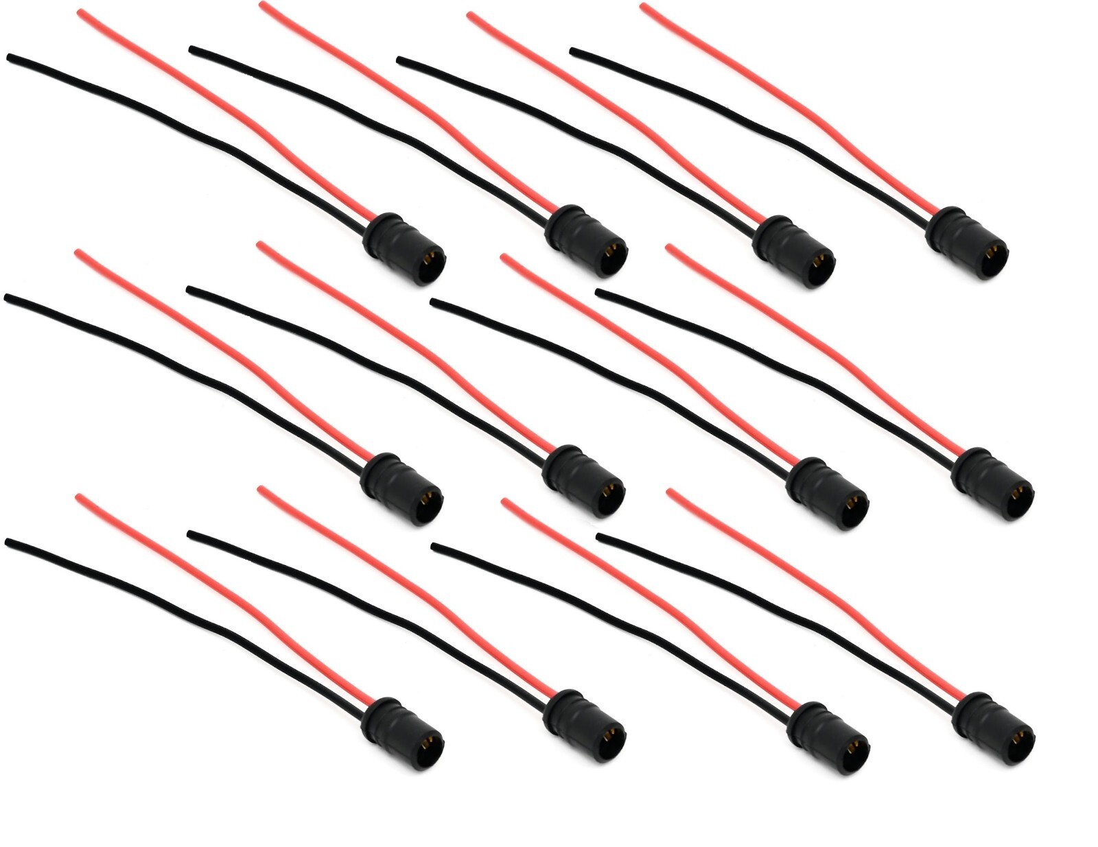 Universal T10 194 Bulb Rubber Socket Pigtail - Set of 12 | eBay