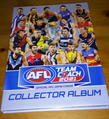 2021 AFL TEAMCOACH FOLDER - ALL 225 BASE CARDS - PLUS POSTERS & FLYERS ...