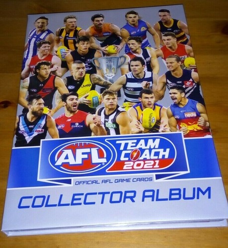 2021 AFL TEAMCOACH FOLDER - ALL 225 BASE CARDS - PLUS POSTERS & FLYERS ...