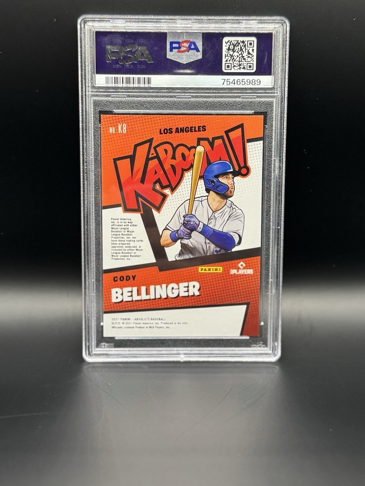 2021 Panini Absolute Cody Bellinger Kaboom! Kaboom Case Hit SSP #K8 PSA ...