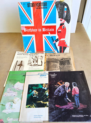Stan Kenton Birthday in Britain album autographed plus mags ...