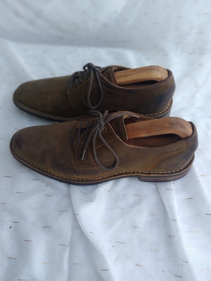 Cole Haan Grand OS Brown Nubuck Leather plain Oxford Lace Up shoes size ...