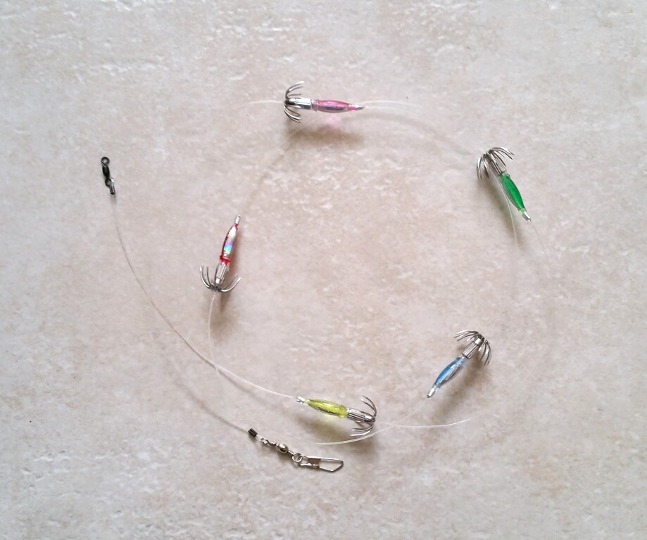 NWF Vertical Jigging Calamari squid Jig/Lure set for Pier fishing ~ US ...