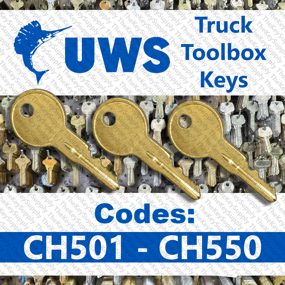 ( 3 ) Three UWS Truck Tool Box Keys / Select your key code / Series ...