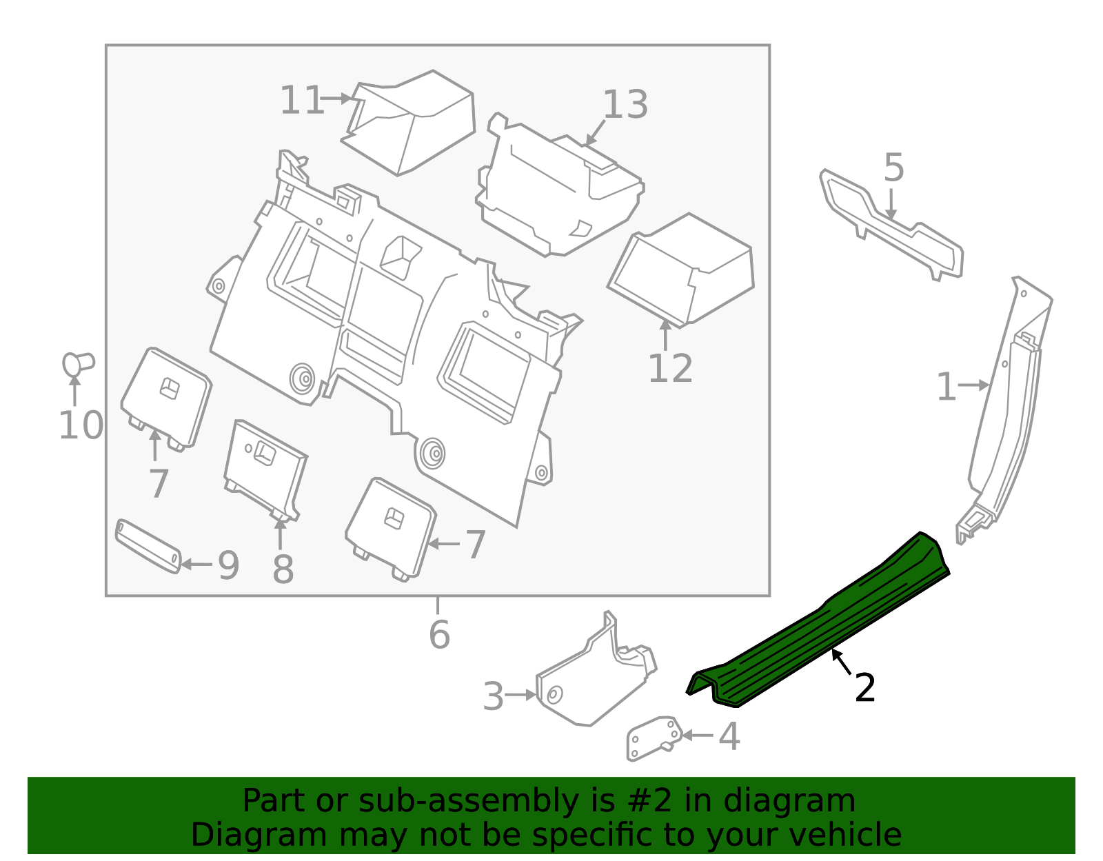Genuine Mazda Sill Plate - Passenger Side (RH) N243-68-710A-02 | eBay