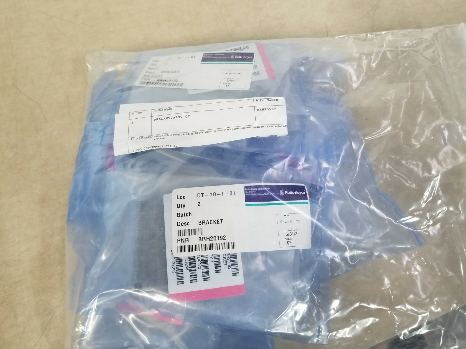 Rolls-Royce Bracket Assy OF - BRH20192 x12 | eBay