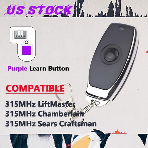 2 For LiftMaster Chamberlain Garage Door Opener Remote 372LM Purple ...