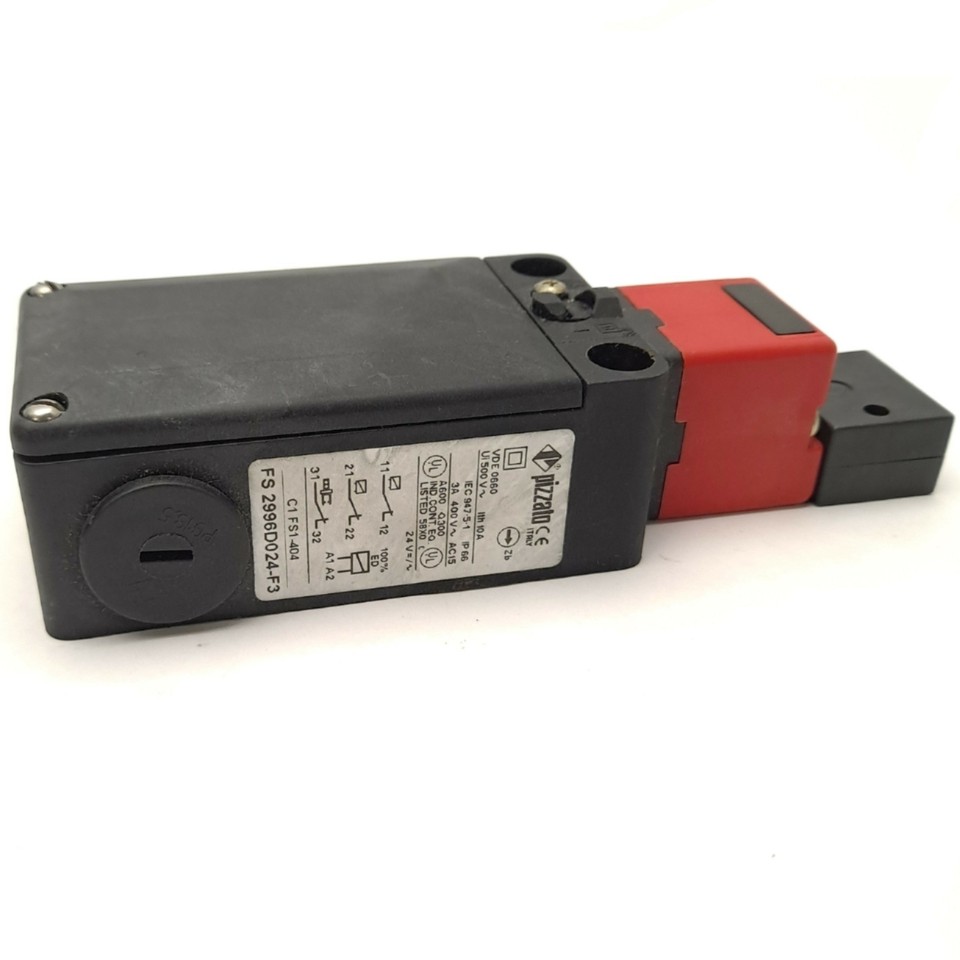 Pizzato FS 2996D024-F3 Safety Interlock Switch 24VAC 24VDC 10 Amp W/Key ...
