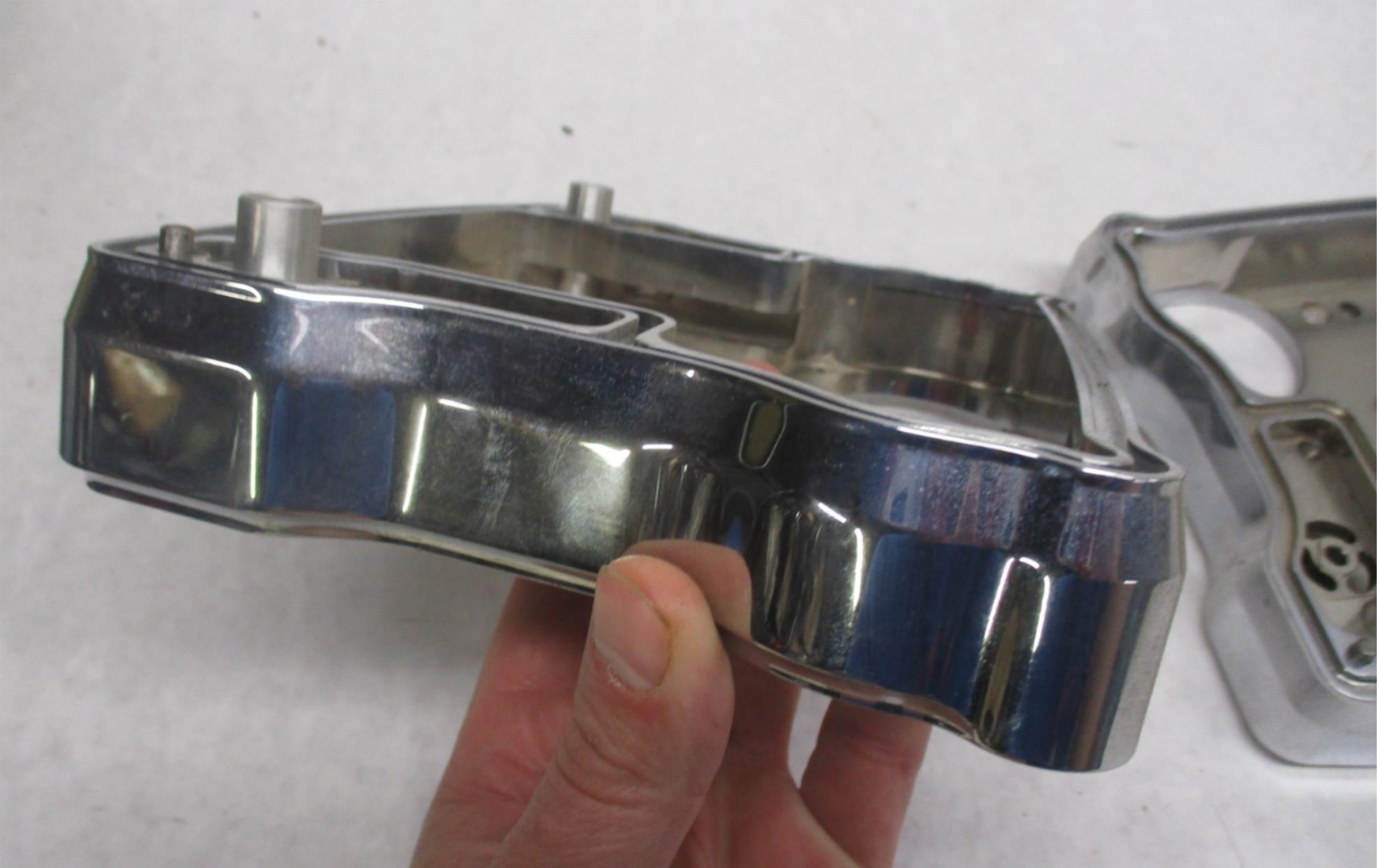 Set of 2 Early Big Dog Harley Evo S&S Lower Chrome Billet Rocker Boxes ...