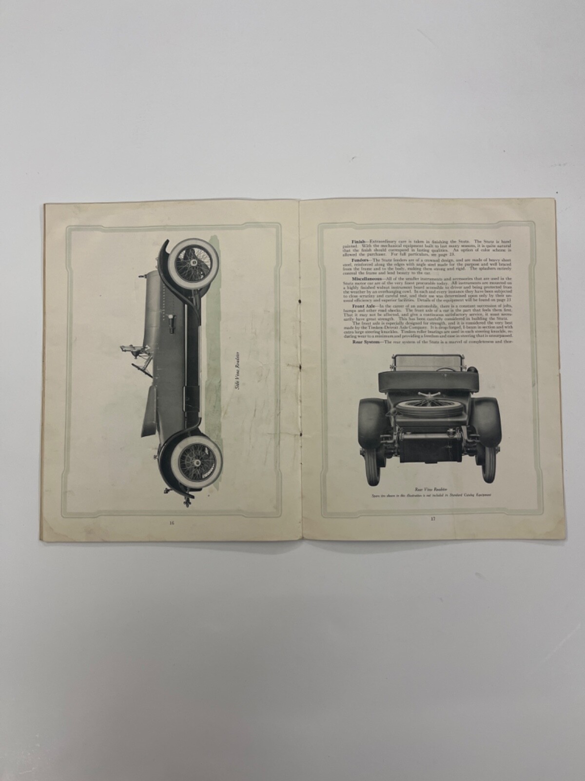 1916 Stutz Bearcat Motor Car Sales Automobile Brochure Book | eBay